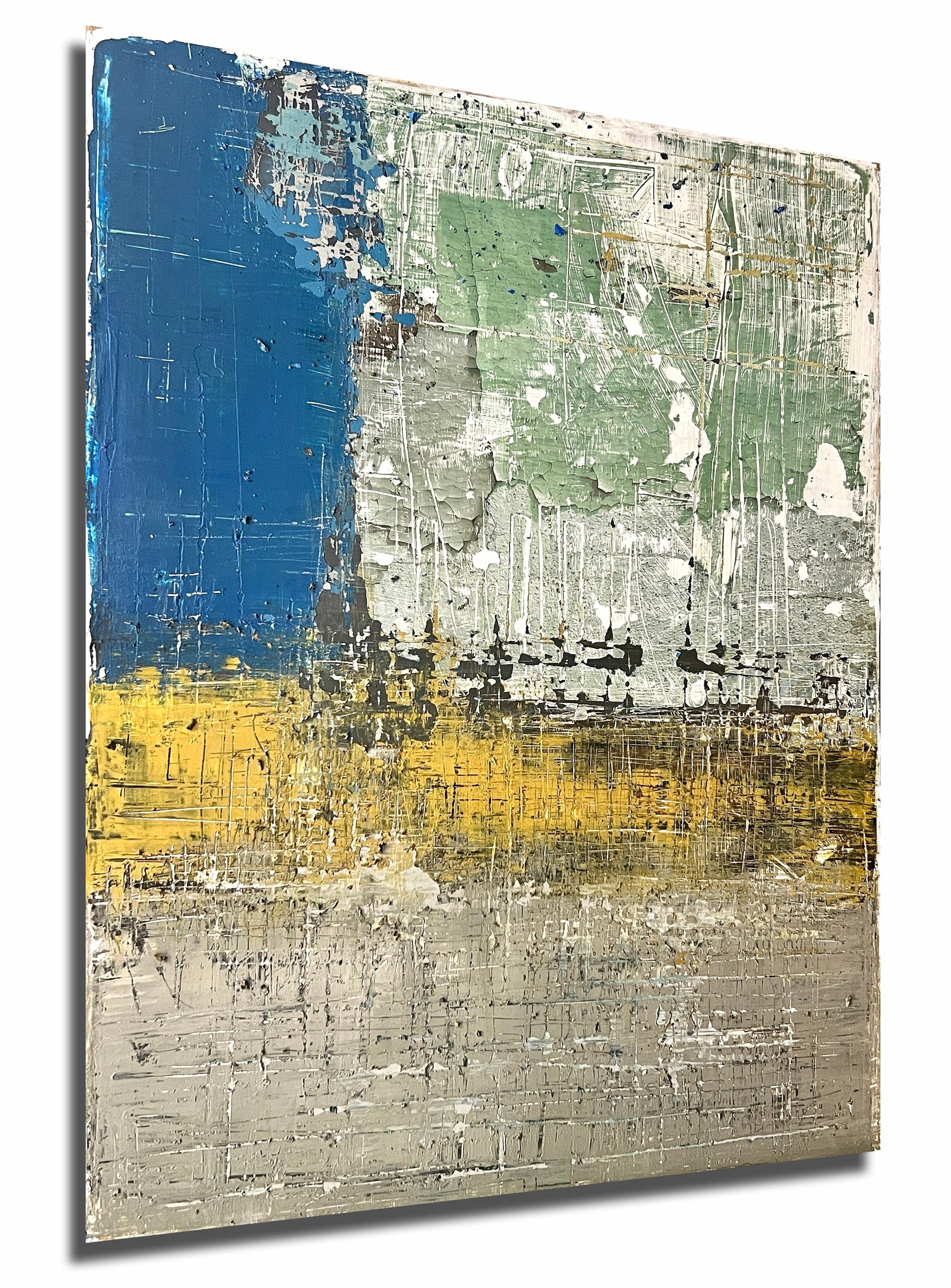 All Patched Up | 36"x48"